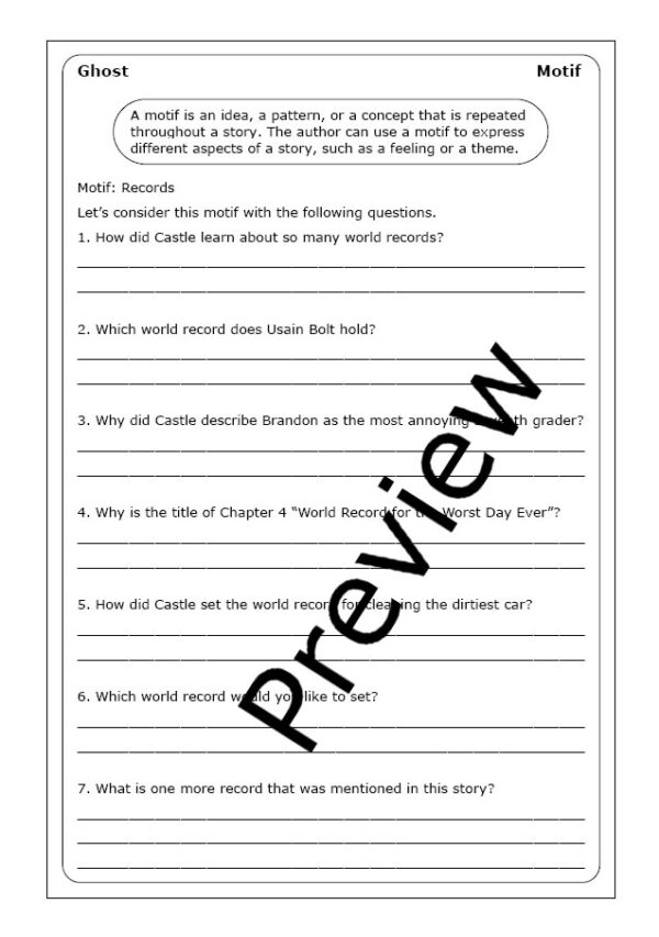 Jason Reynolds "Ghost" worksheets - Made By Teachers