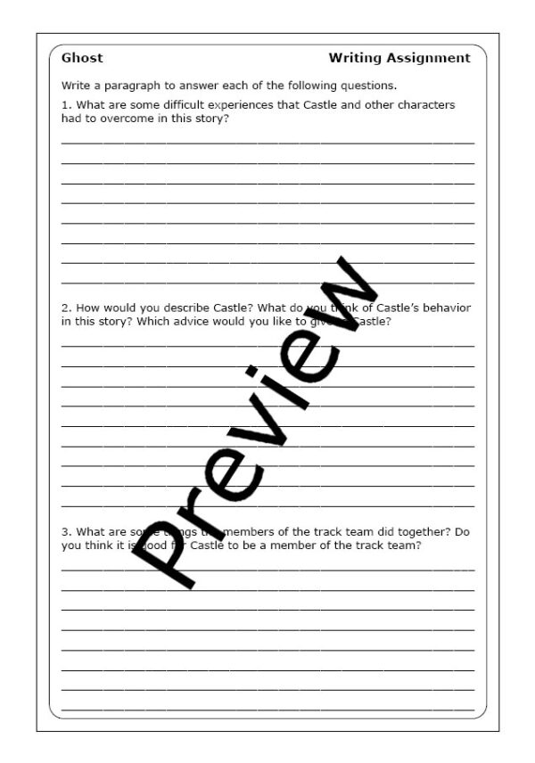 Jason Reynolds "Ghost" worksheets | Made By Teachers