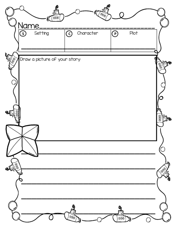 Story Starters: Shark Week Writing Prompt Cootie Catchers! | Made By ...