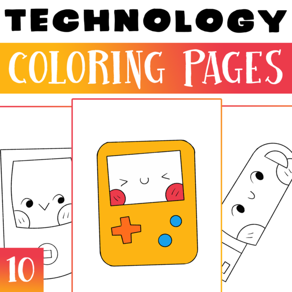 Technology Coloring pages, Technology Coloring Worksheet Activity ...