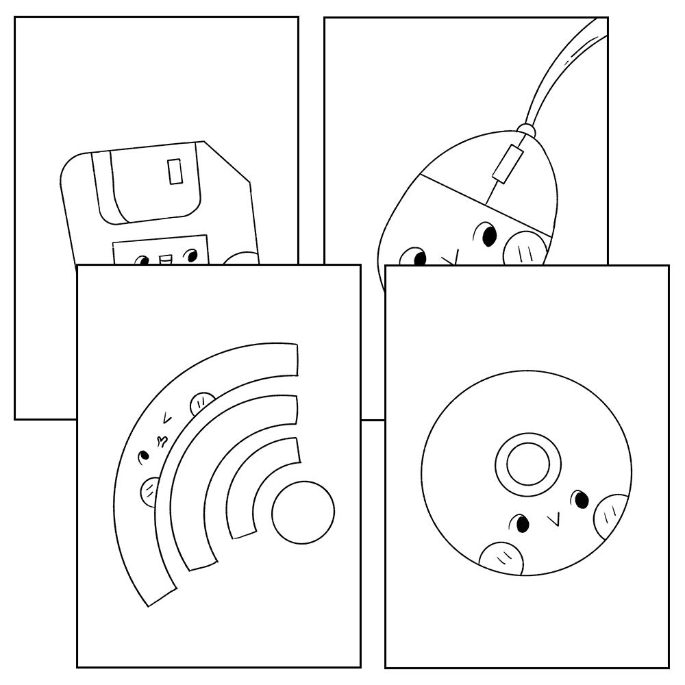 Technology Coloring pages, Technology Coloring Worksheet Activity ...