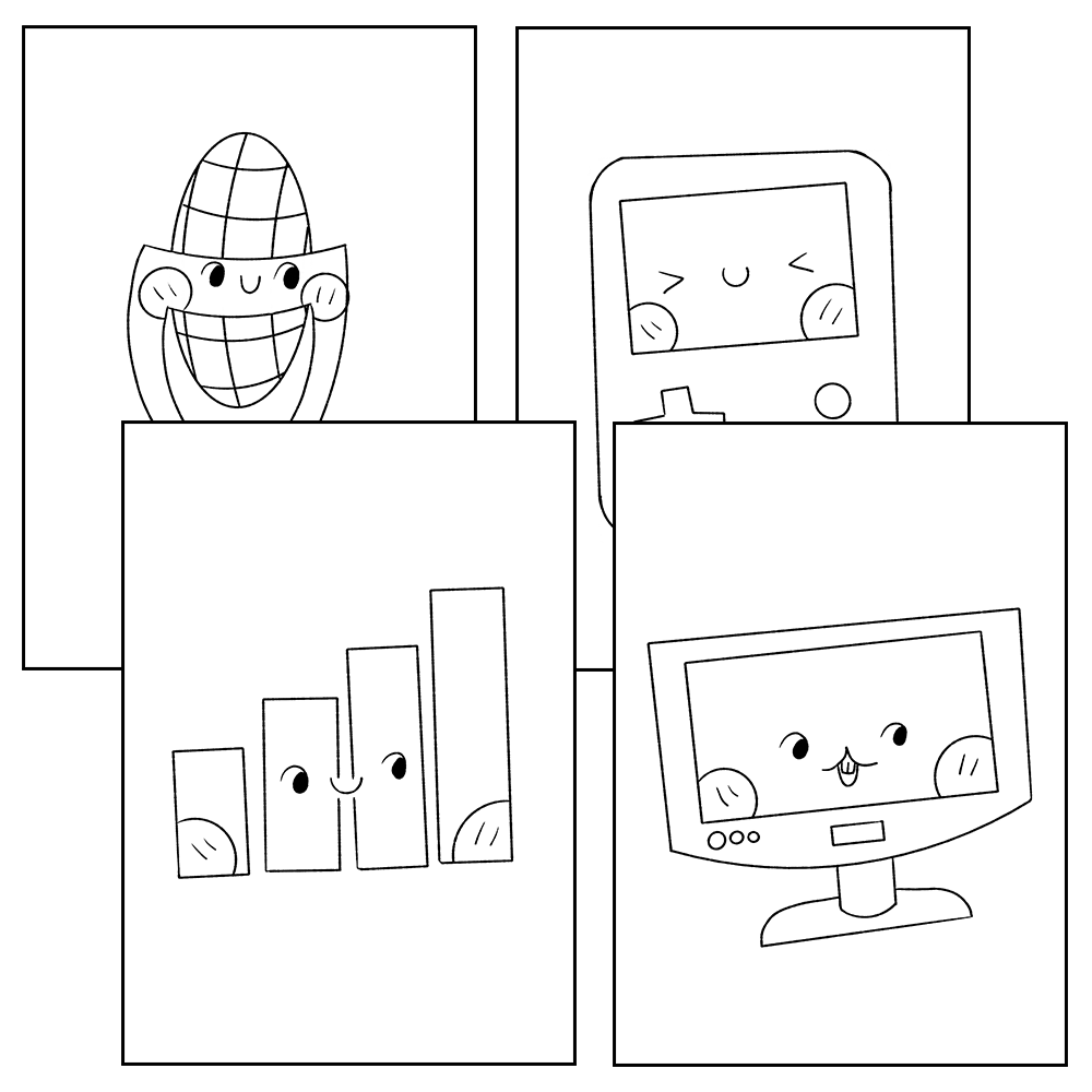 Technology Coloring pages, Technology Coloring Worksheet Activity ...