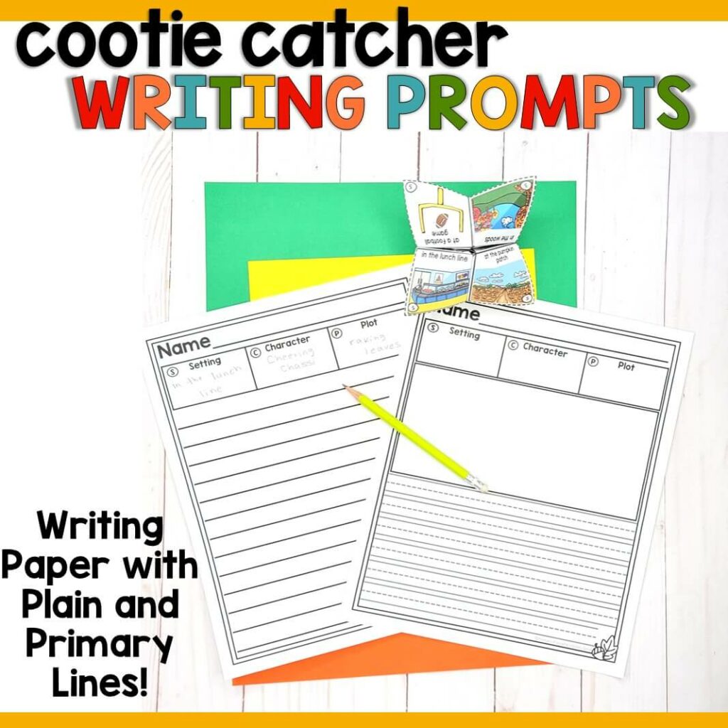 Fall Story Starters : Cootie Catcher Picture Writing Prompts | Made By ...