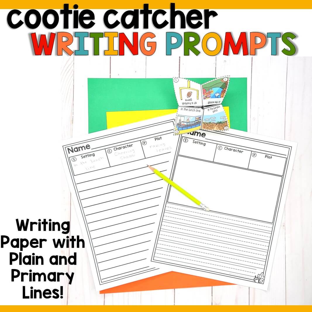 Fall Story Starters : Cootie Catcher Picture Writing Prompts | Made By ...
