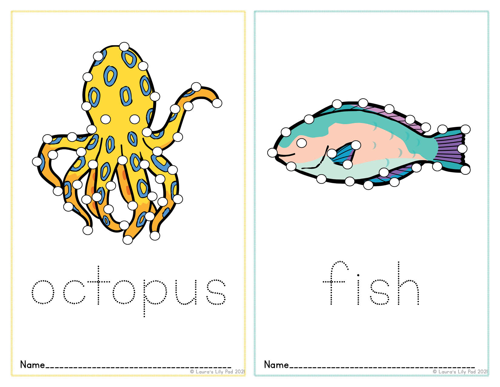 Ocean Animal Q-tip Painting | Made By Teachers