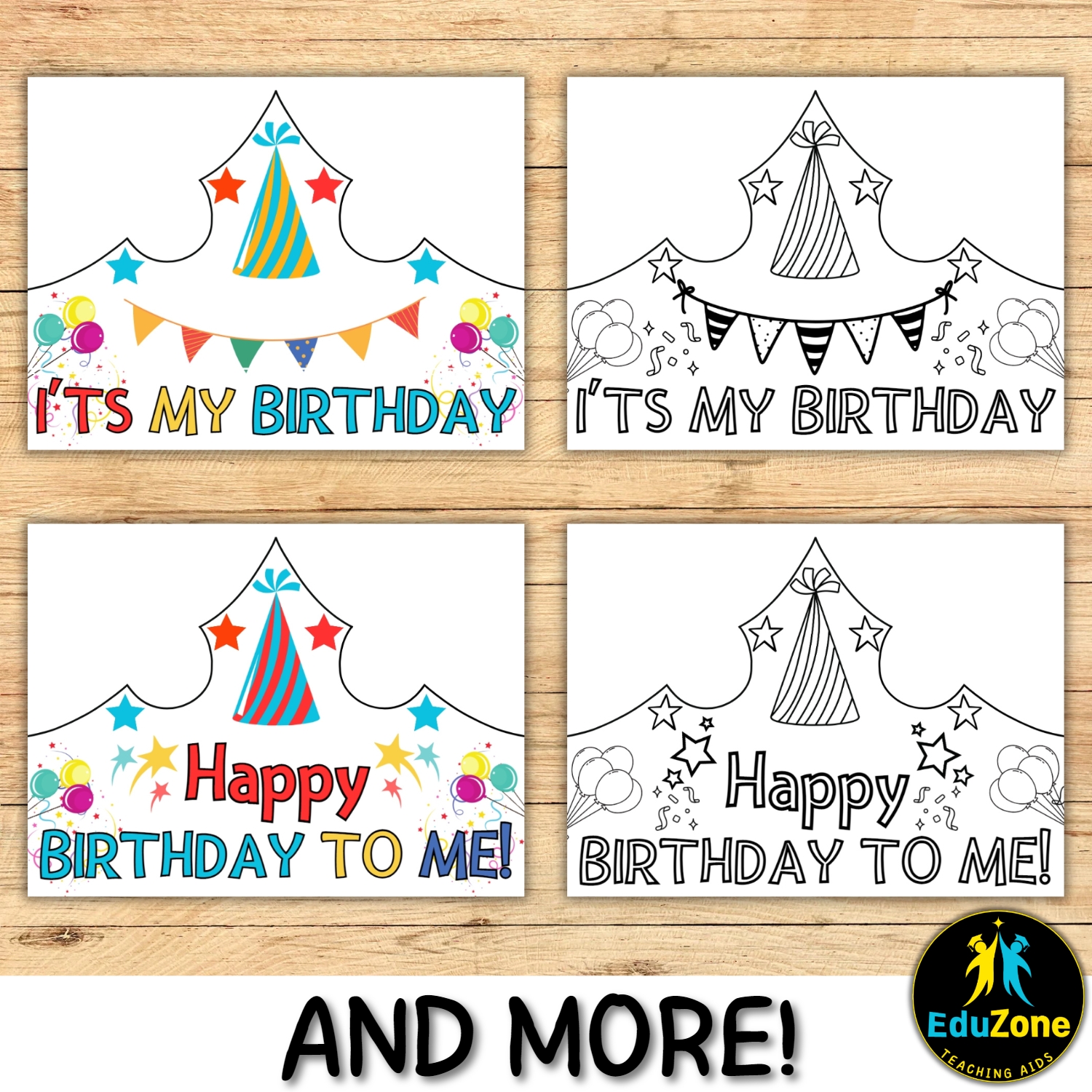 Make Your Celebration Shine with Editable Birthday Crowns and Colorful ...