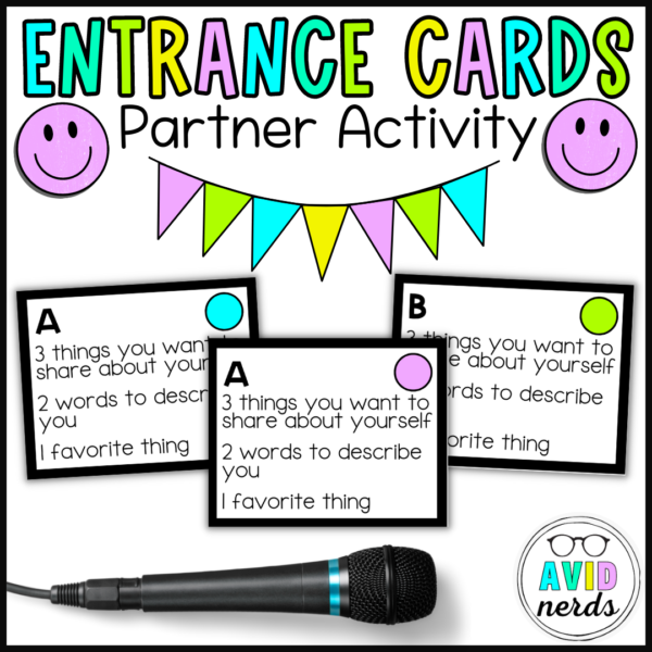 AVID - Back to School Icebreaker / Partner Activity for Public Speaking ...