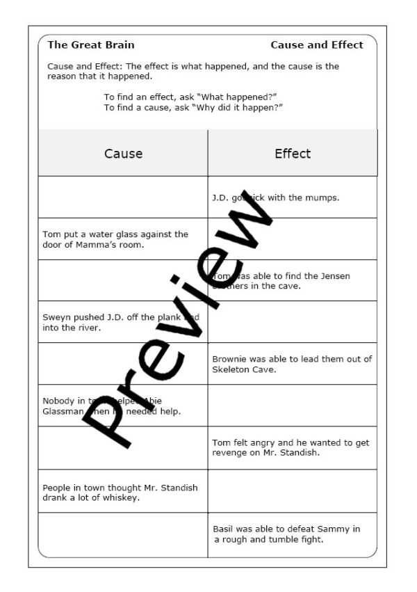 John D. Fitzgerald "The Great Brain" worksheets | Made By Teachers