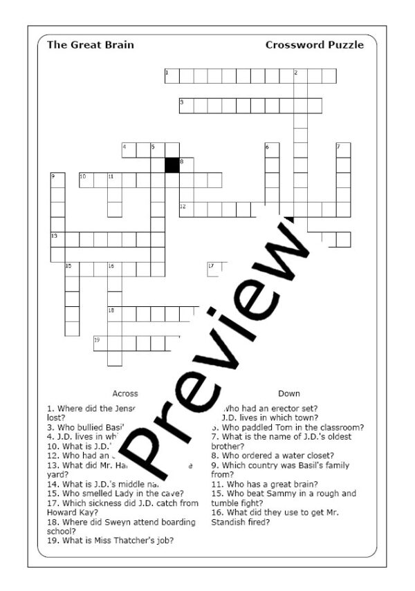 John D. Fitzgerald "The Great Brain" worksheets | Made By Teachers