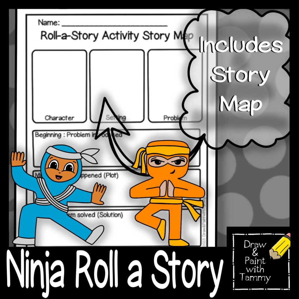 Roll A Story Ninja Themed Story Starters perfect for classrooms and sub ...