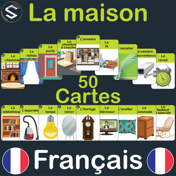 FRENCH House Vocabulary list Flashcards | vocabulaire français de La ...