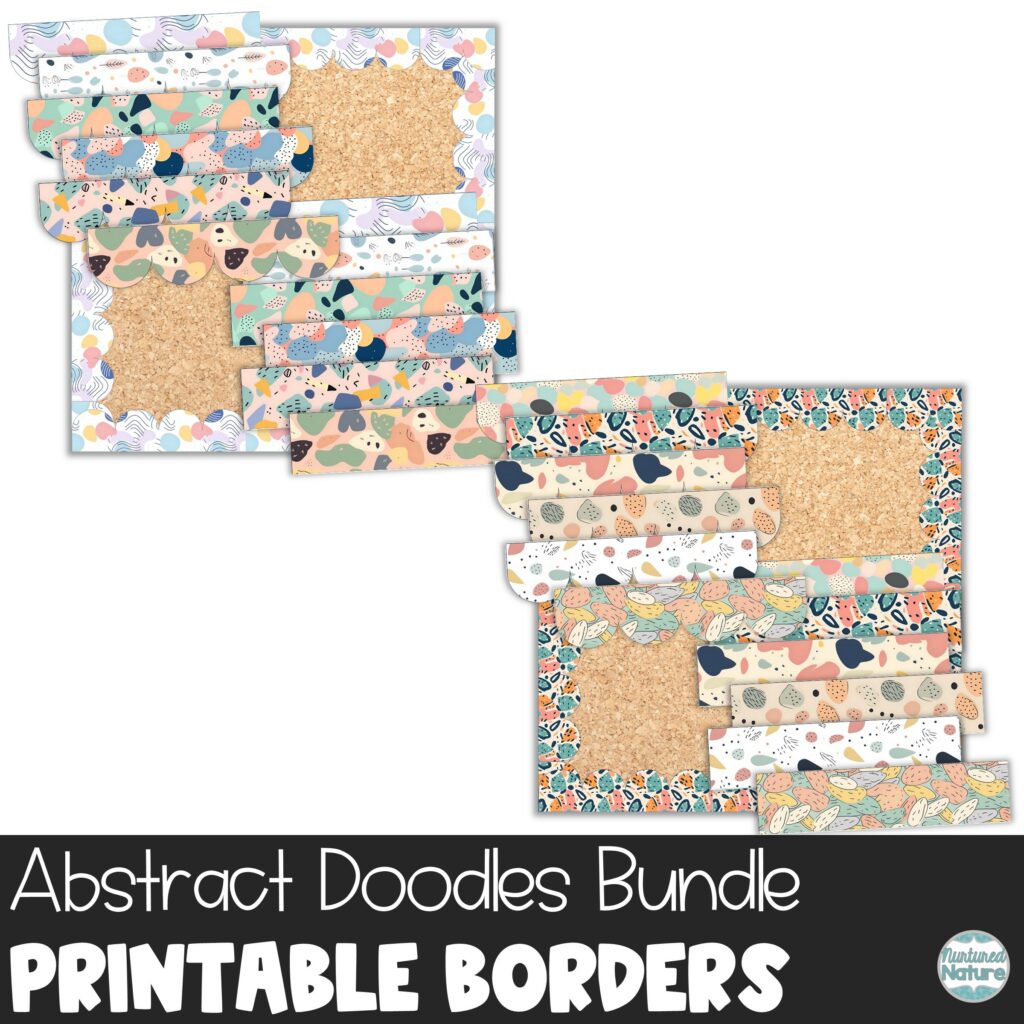 Bulletin Board Border - Printable Boho Classroom Decor - Abstract ...