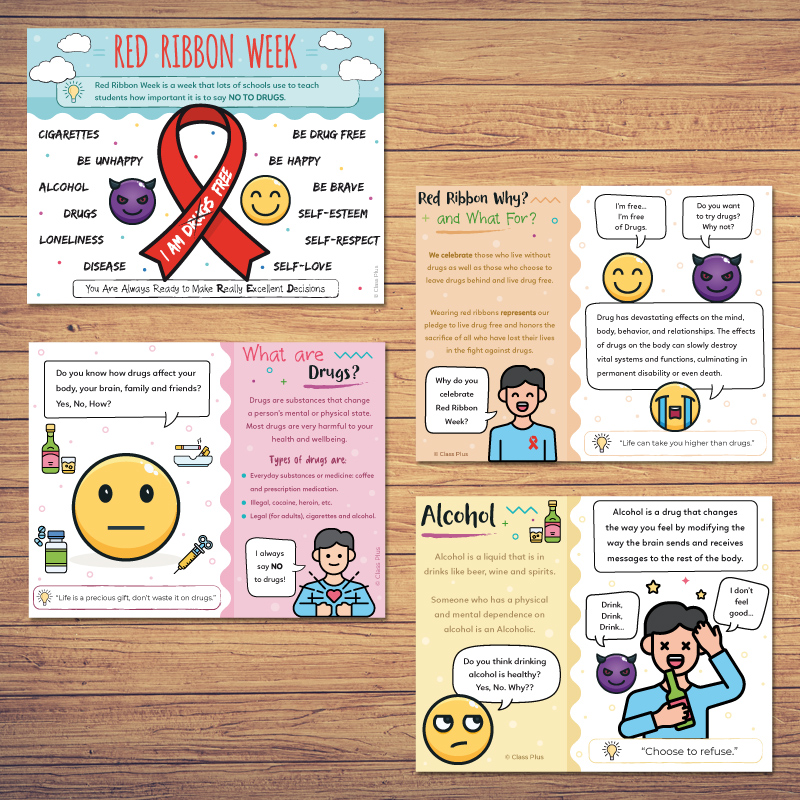 Red Ribbon PowerPoint Presentation | Made By Teachers
