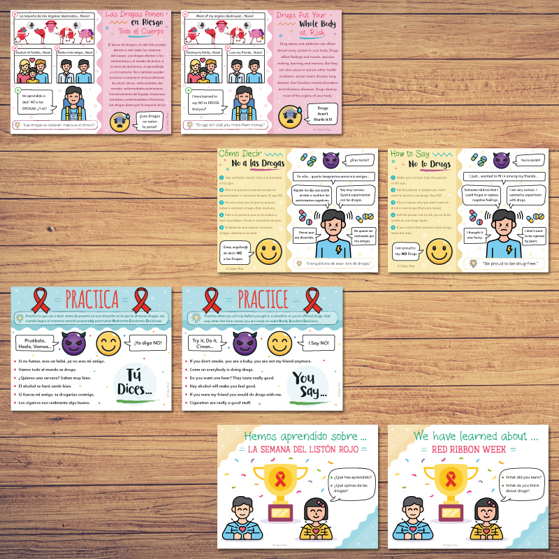 Red Ribbon PowerPoint Presentation BUNDLE | Made By Teachers