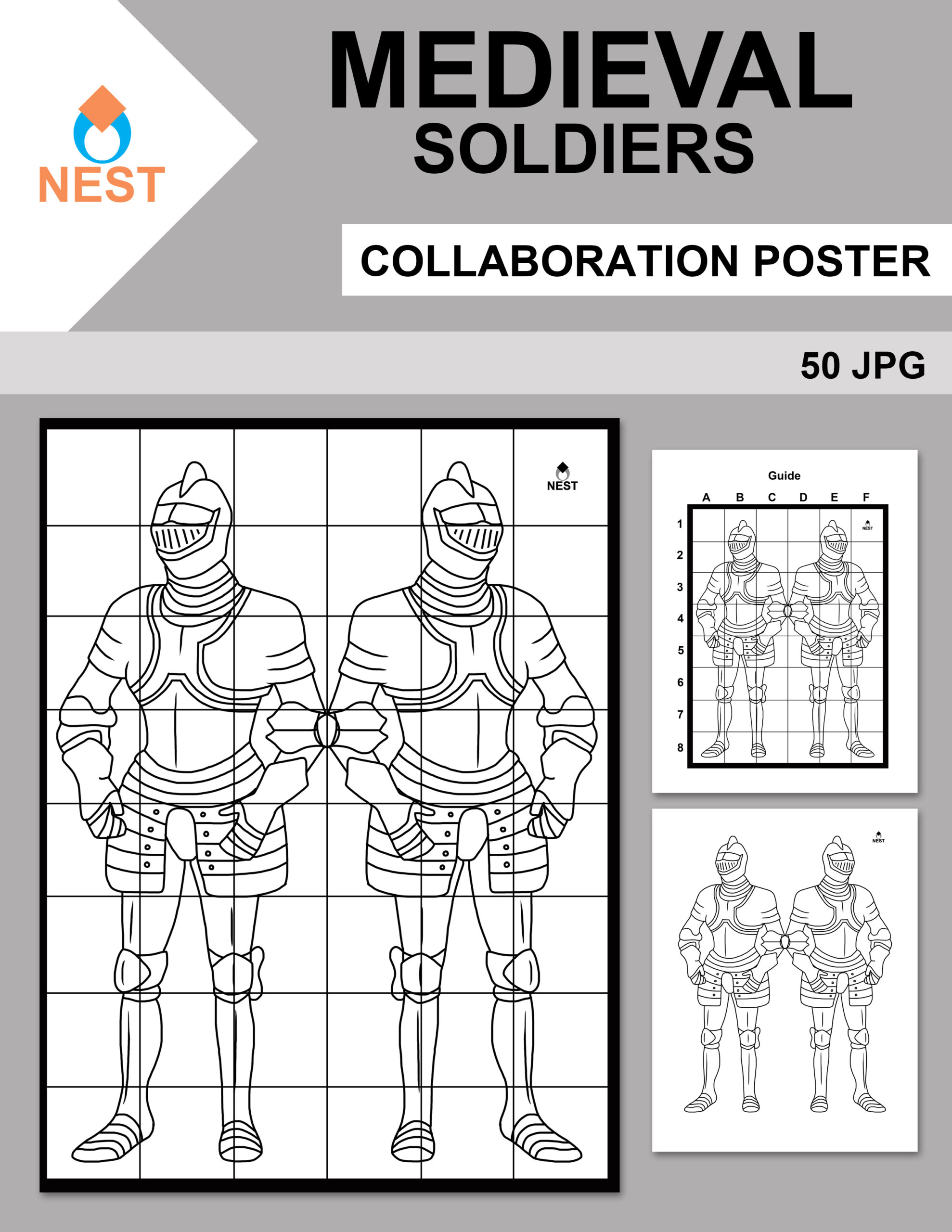 Medieval Soldiers Collaboration Poster | Made By Teachers