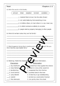 Carl Hiaasen "Hoot" worksheets | Made By Teachers