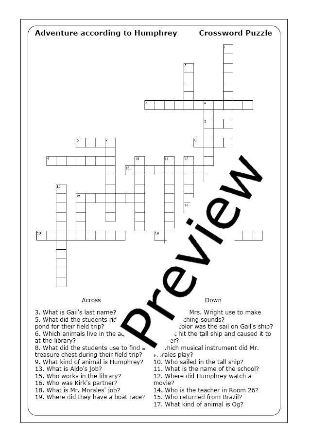 Betty G. Birney "Adventure according to Humphrey" worksheets | Made By ...