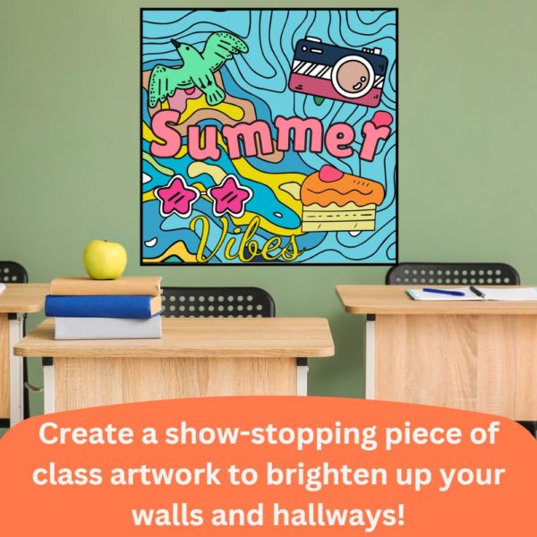 Summer Collaborative Art Poster I End of the Year Craftivity | Made By ...