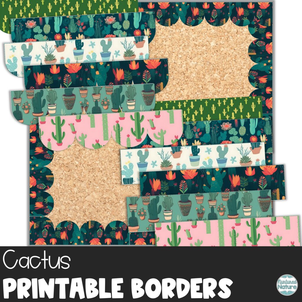 Bulletin Board Border - Printable Cactus Classroom Decor | Made By Teachers