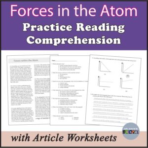 Atoms Science Reading Comprehension Strong Force Electrostatic | Made ...