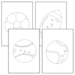 Sports Connect The Dots Worksheets Activity, Sports How to Draw, Pencil ...
