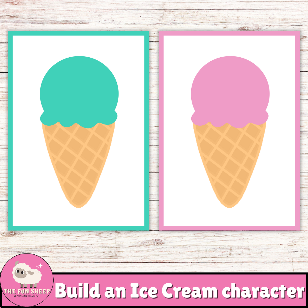 Build an Ice Cream character | Build an Ice Cream Activity - Summer ...