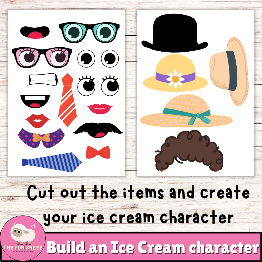 Build an Ice Cream character | Build an Ice Cream Activity - Summer ...
