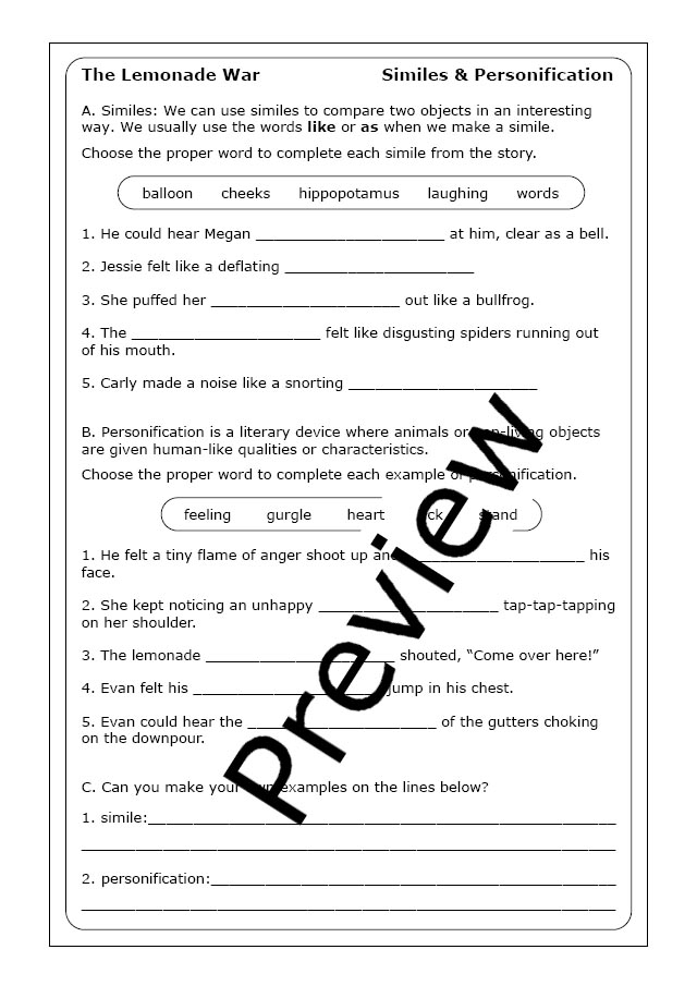 Jacqueline Davies "The Lemonade War" worksheets | Made By Teachers