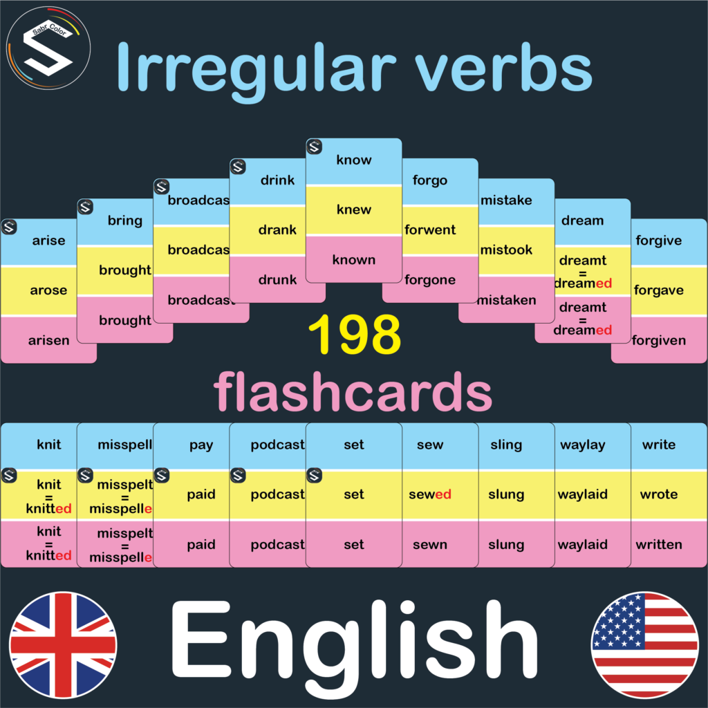 English Irregular Verbs conjugation [ past and past participle ...