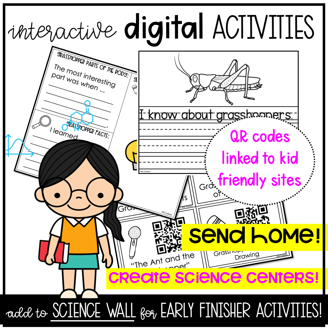 Send HOME Science Grasshopper Life Cycle | All about Grasshoppers ...