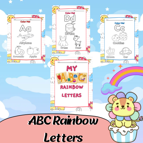 Rainbow Letters: A whimsical ABC coloring adventure | Made By Teachers