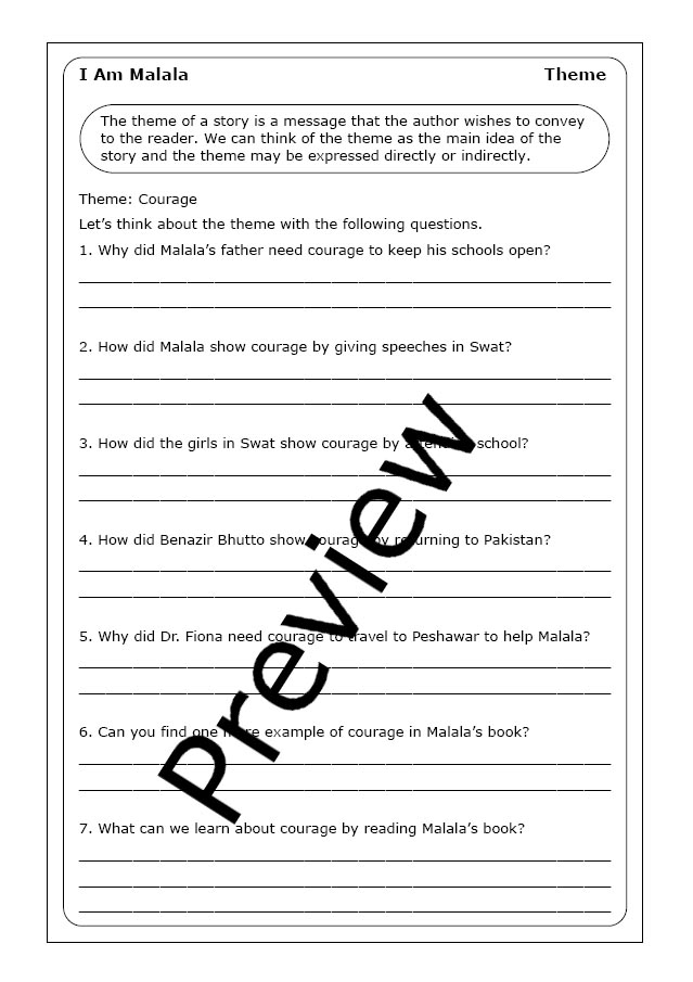 Malala Yousafzai "I Am Malala" worksheets | Made By Teachers