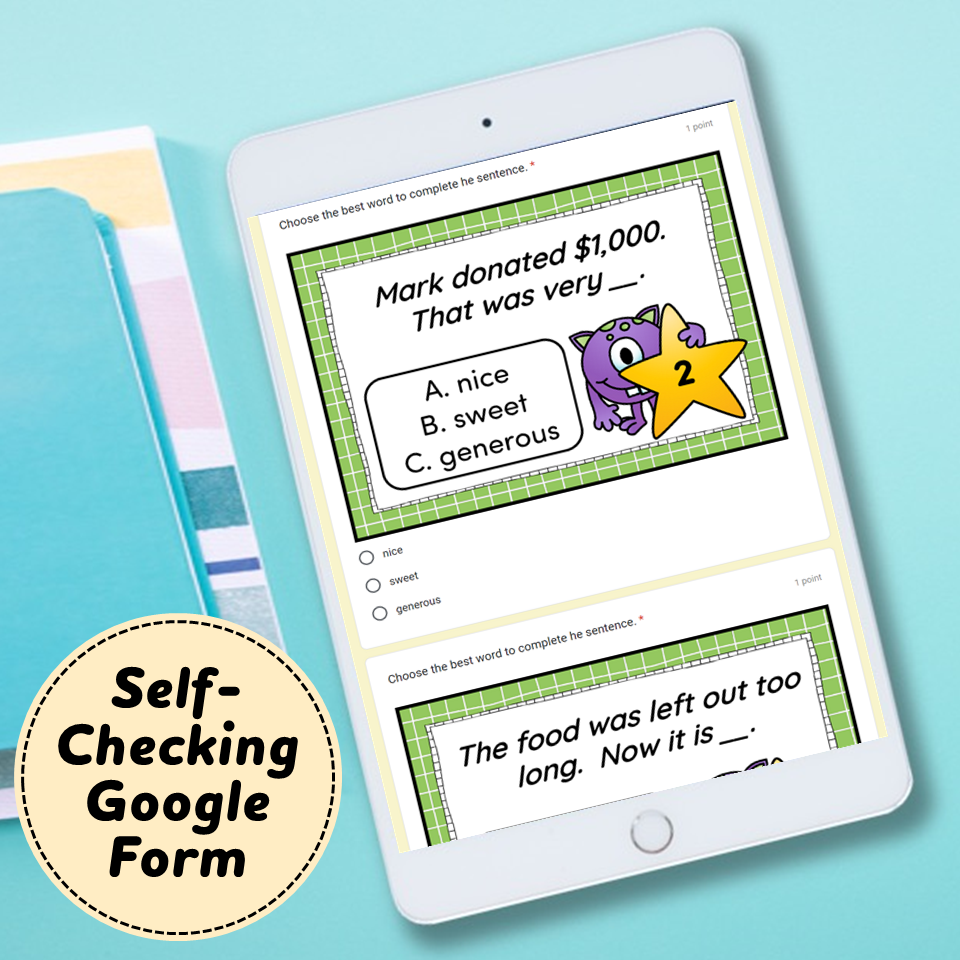 Shades of Meaning Task Cards for Print and Digital Vocabulary ...