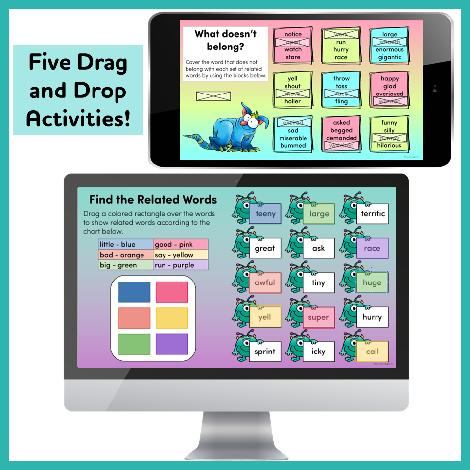 Shades of Meaning Worksheets and Games - Print and Digital Vocabulary ...