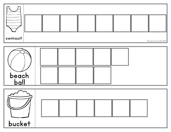 Summer Word Letter Tiles Cards | Made By Teachers