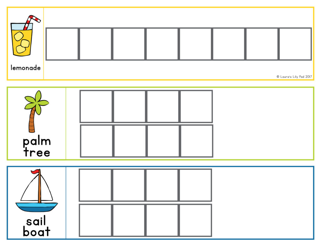 Summer Word Letter Tiles Cards | Made By Teachers
