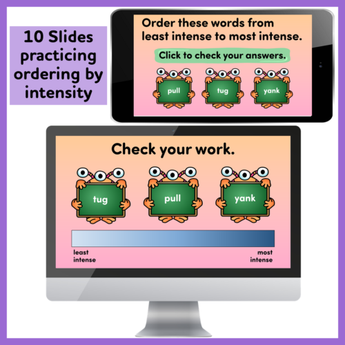 Shades of Meaning Worksheets, Presentations, and Games Bundle | Made By ...