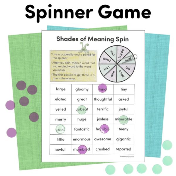 Shades of Meaning - Free Game Plus Print and Digital Worksheet | Made ...