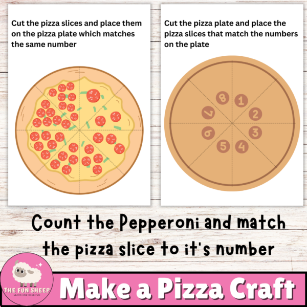Make a Pizza Craft | Pizza Counting Numbers - Interactive Math Activity ...