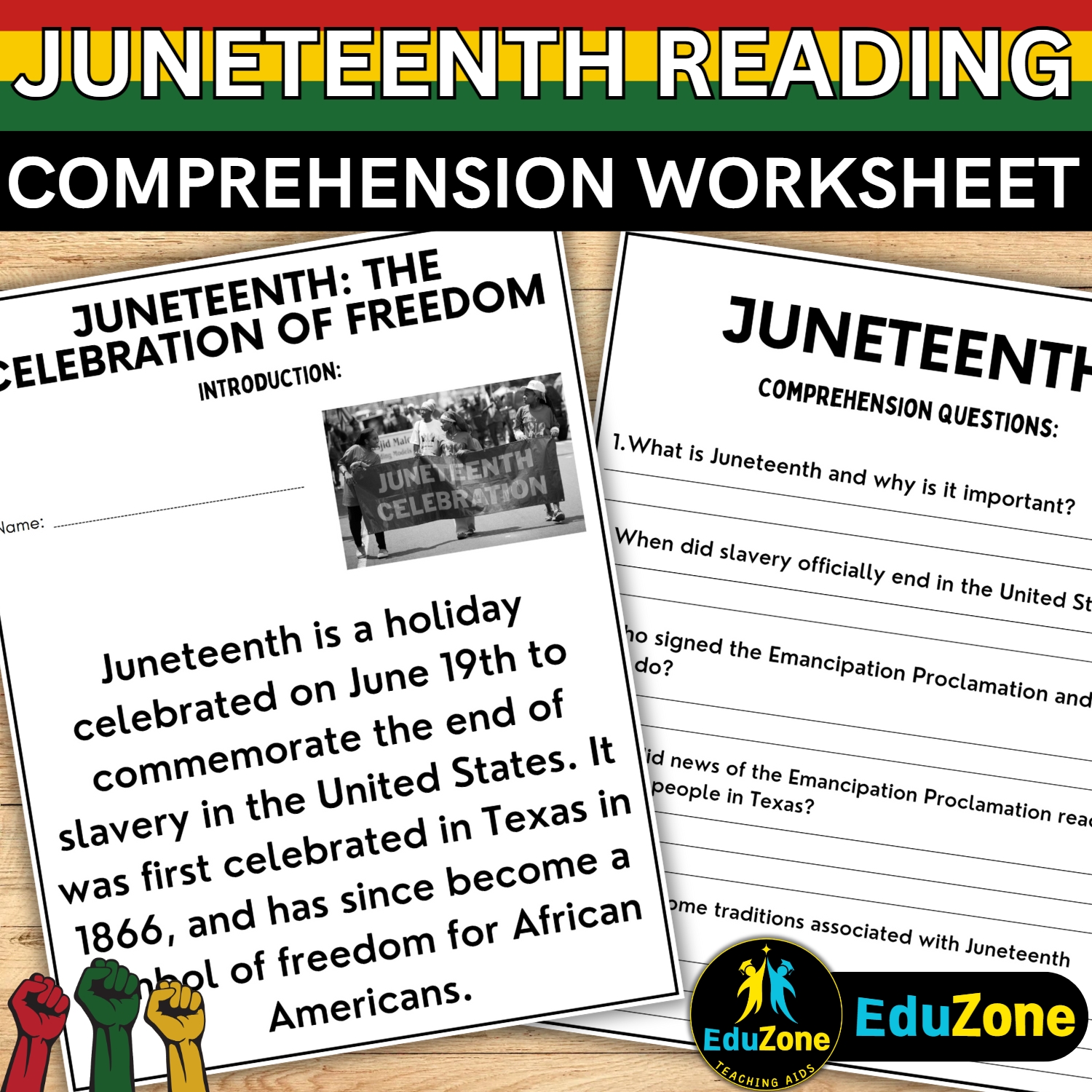 Juneteenth Worksheet: Understanding the Significance of America's ...