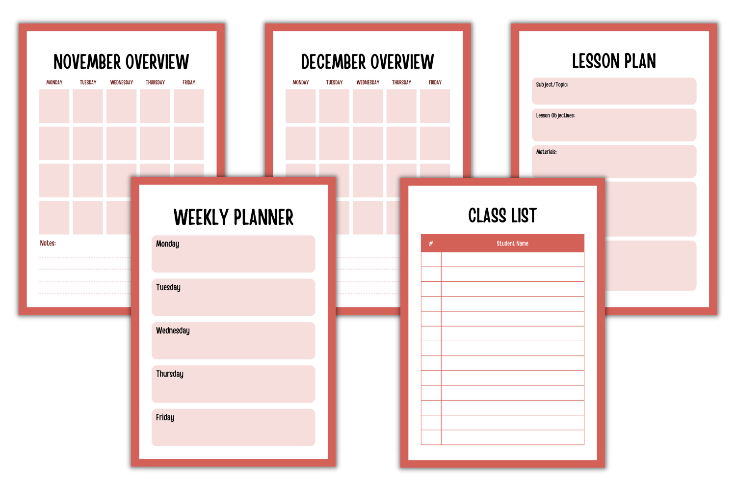 Teacher Planner Canva Template | Made By Teachers