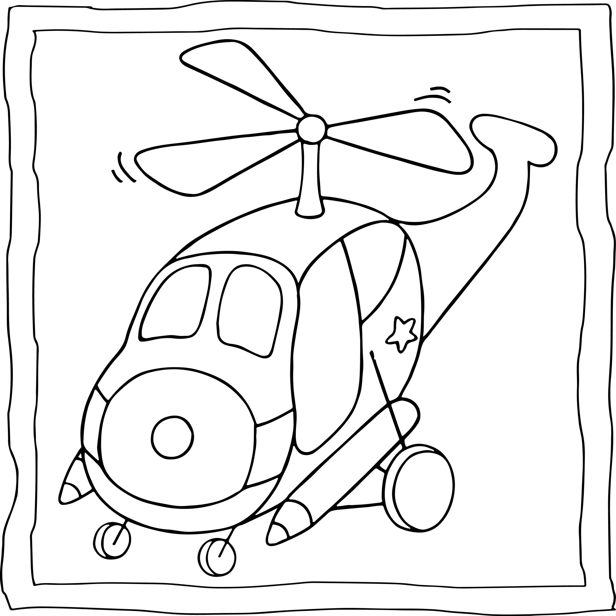 Helicopter Coloring Book : Easy and Fun Helicopter Coloring Pages for ...