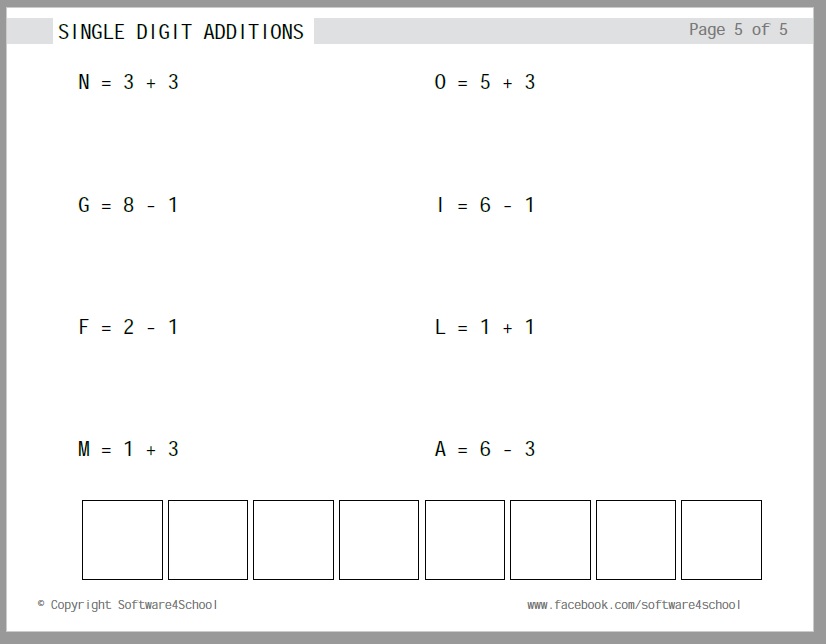 ONE DIGIT ADDITION WORKSHEETS - FREEBIE | Made By Teachers
