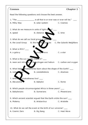 Carl Sagan "Cosmos" worksheets | Made By Teachers