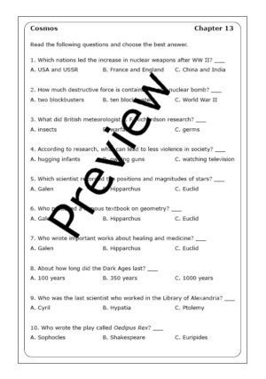 Carl Sagan "Cosmos" worksheets | Made By Teachers