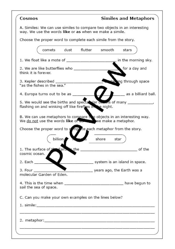 Carl Sagan "Cosmos" worksheets | Made By Teachers