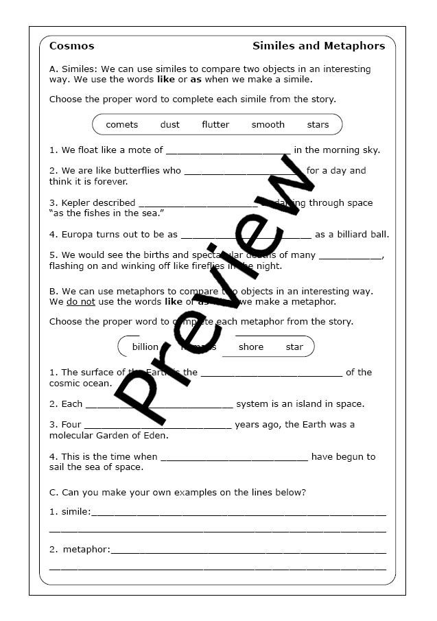 Carl Sagan "Cosmos" worksheets | Made By Teachers