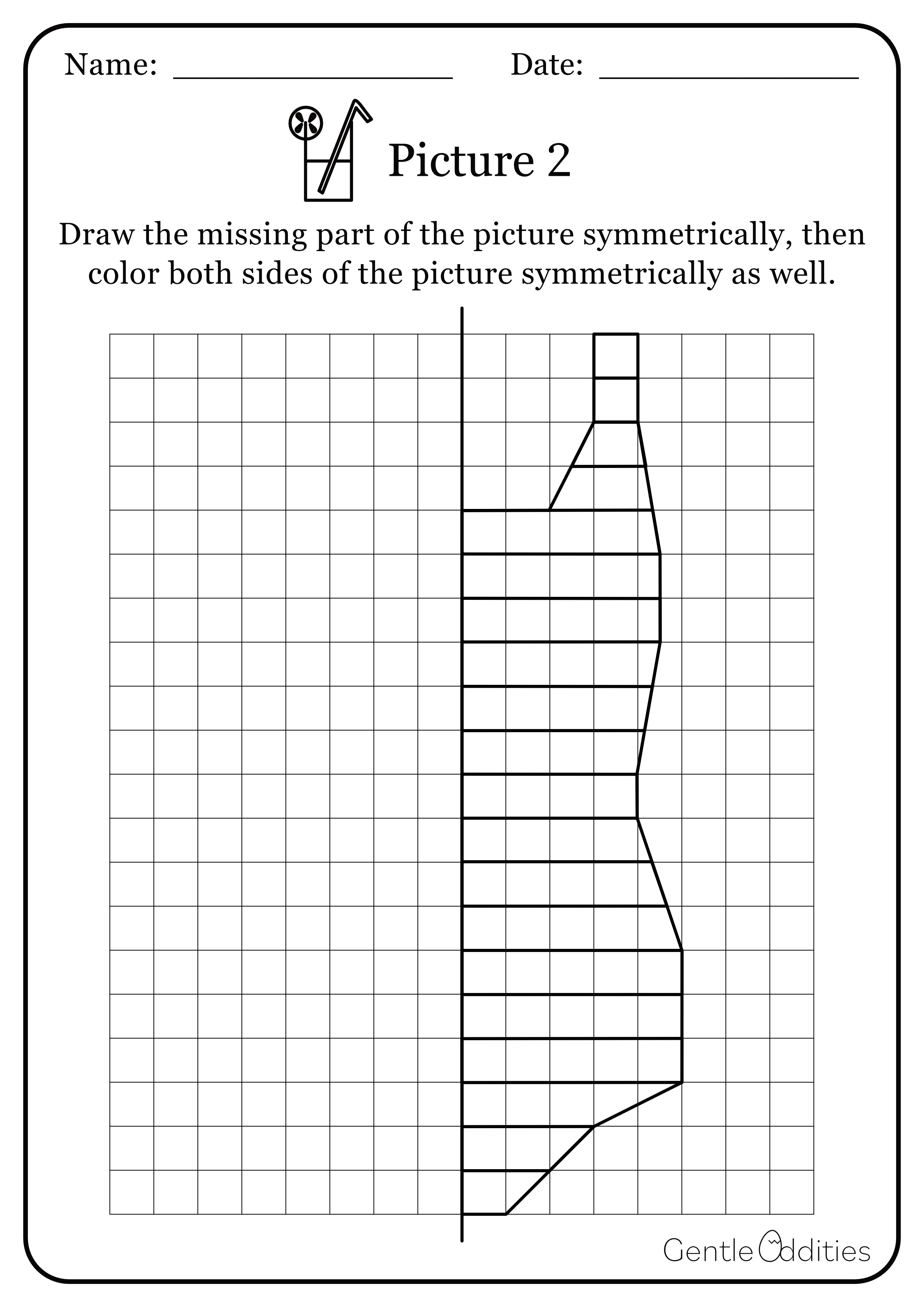 Summer Symmetry and Coloring Math Centers | Made By Teachers