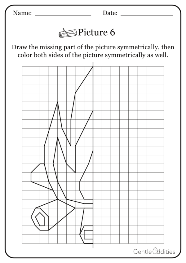 Summer Camping Symmetry and Coloring Math Centers | Made By Teachers