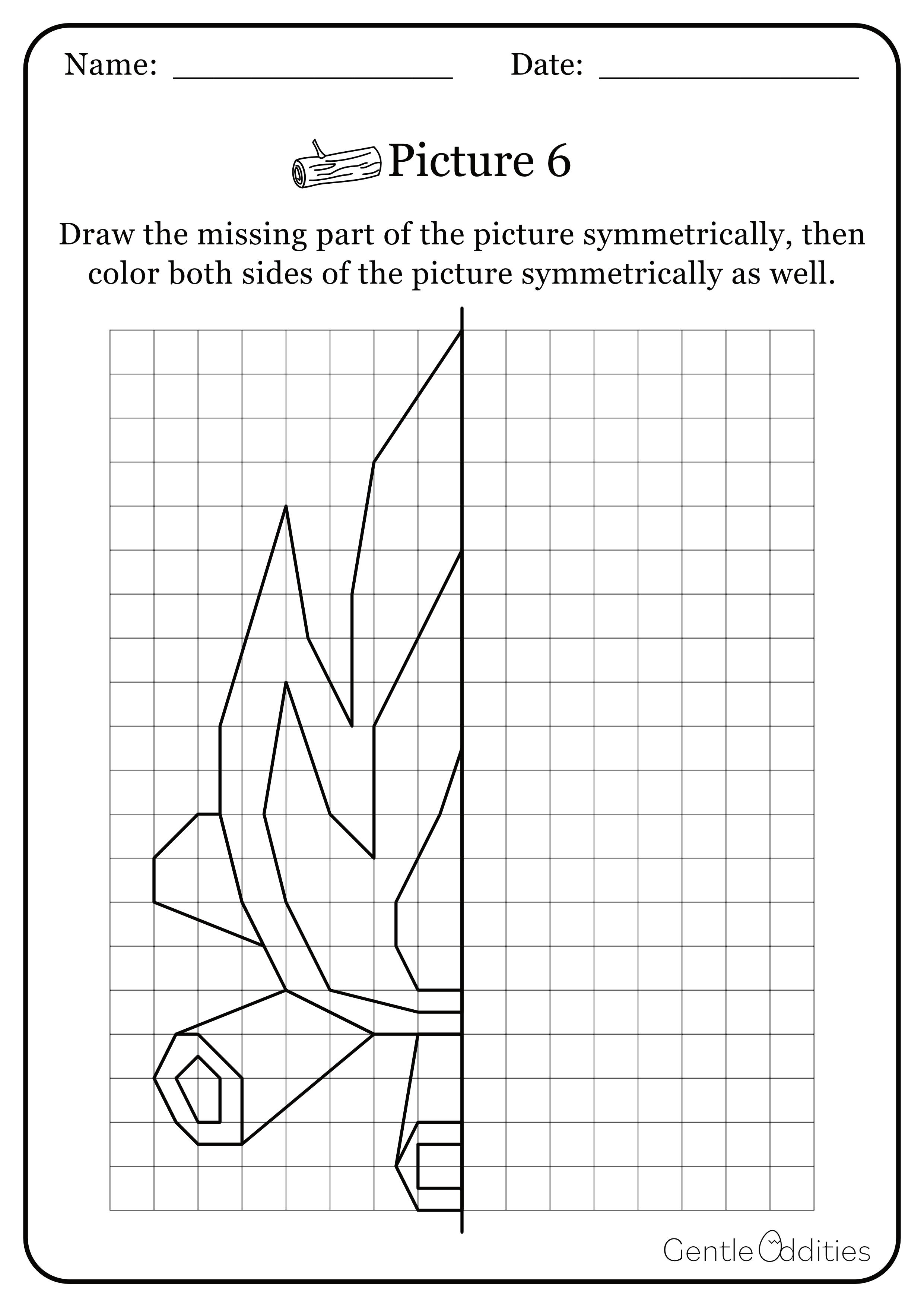 Summer Camping Symmetry and Coloring Math Centers | Made By Teachers